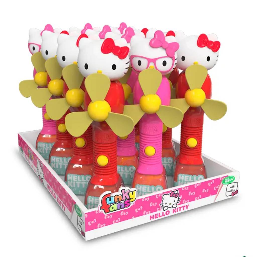 Hello Kitty Funky Fans With 5g Candies Disp 12τμχ | Greek Deli Goods ...
